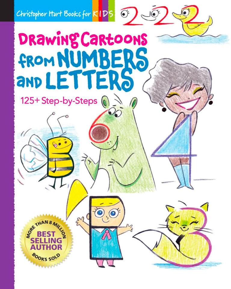 Drawing Cartoons from Numbers and Letters: 125+ Step-by-Steps - Mixed ...